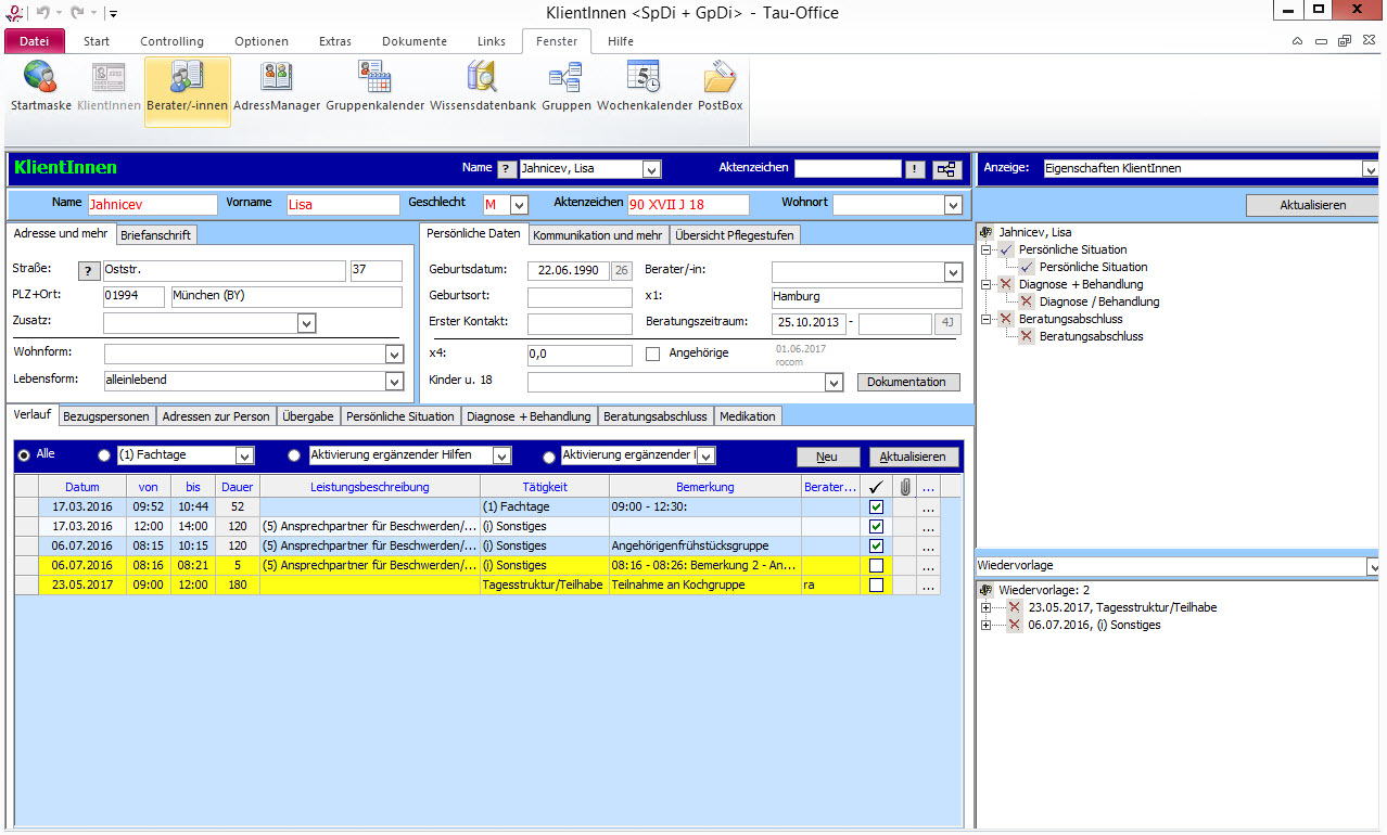 Software für soziale Fachdienste im Bereich des SpDi und GpDi - rocom